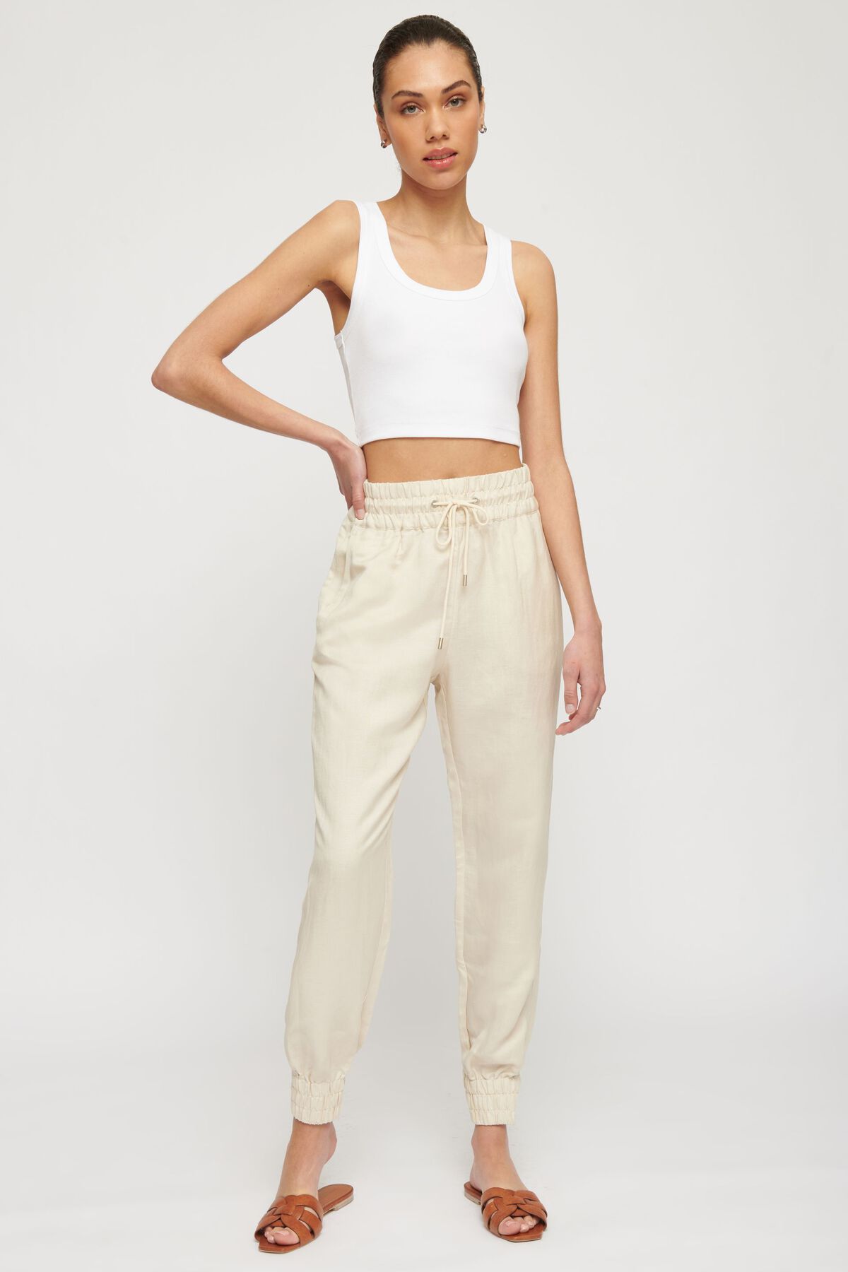 Garage Sacha Linen Jogger - 1000657082FC