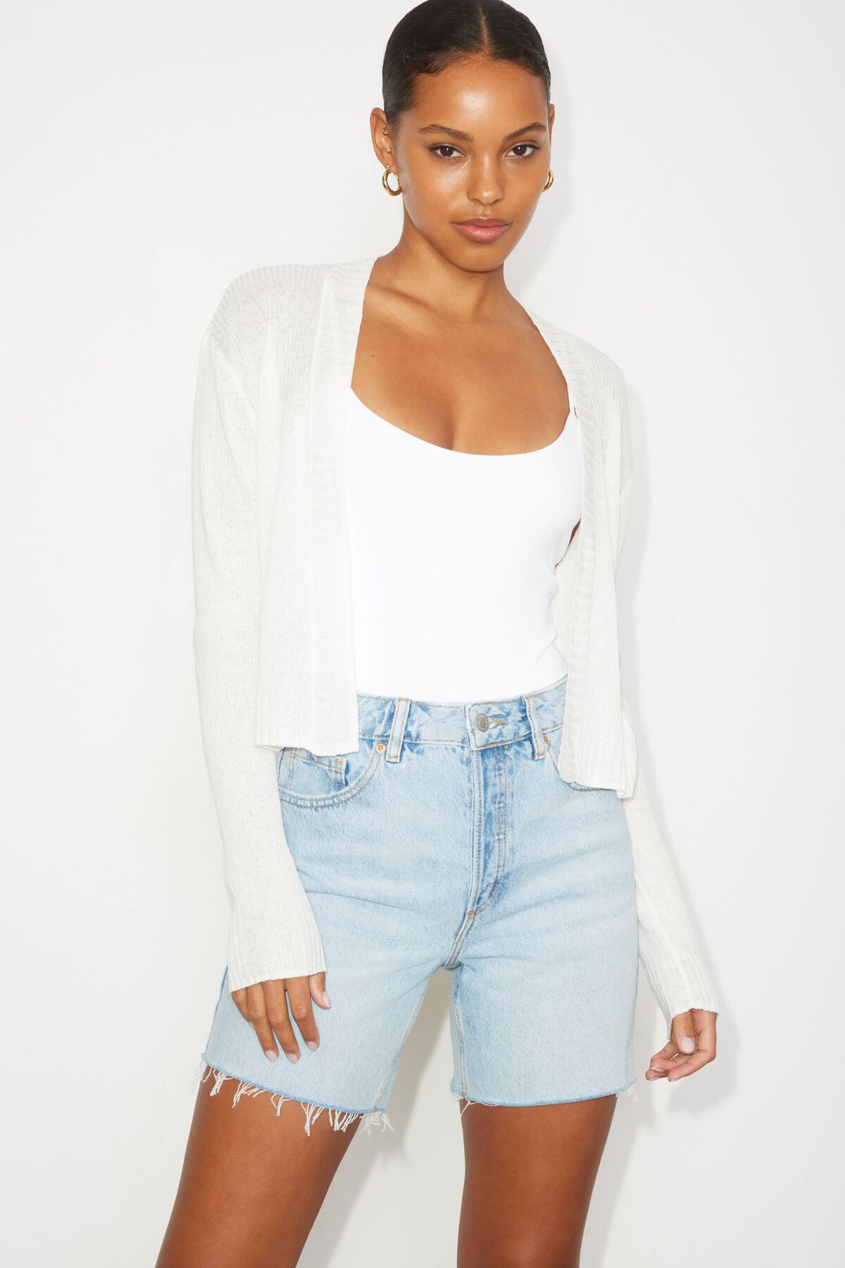 Linen Topper Cardigan | Garage