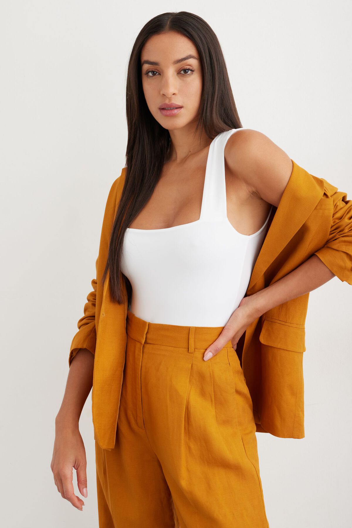 Sculpt Square Neck Bodysuit | Garage