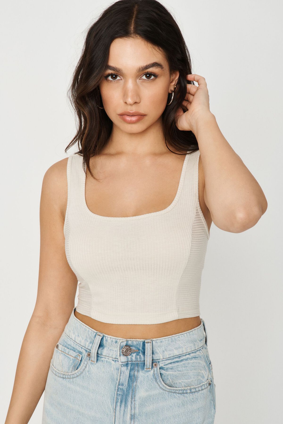 Seamed Ribbed Tank | Garage