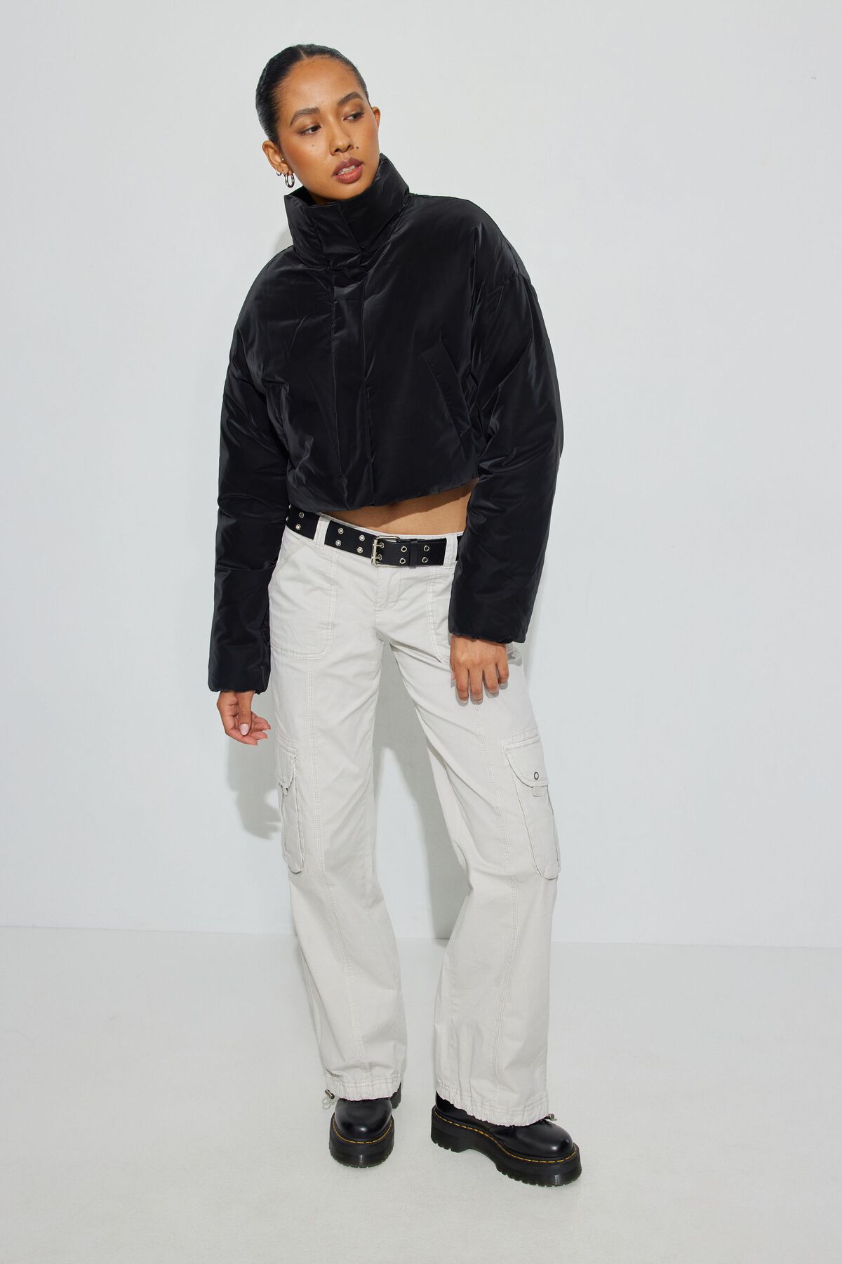 Padded Puff Jacket Black | Garage