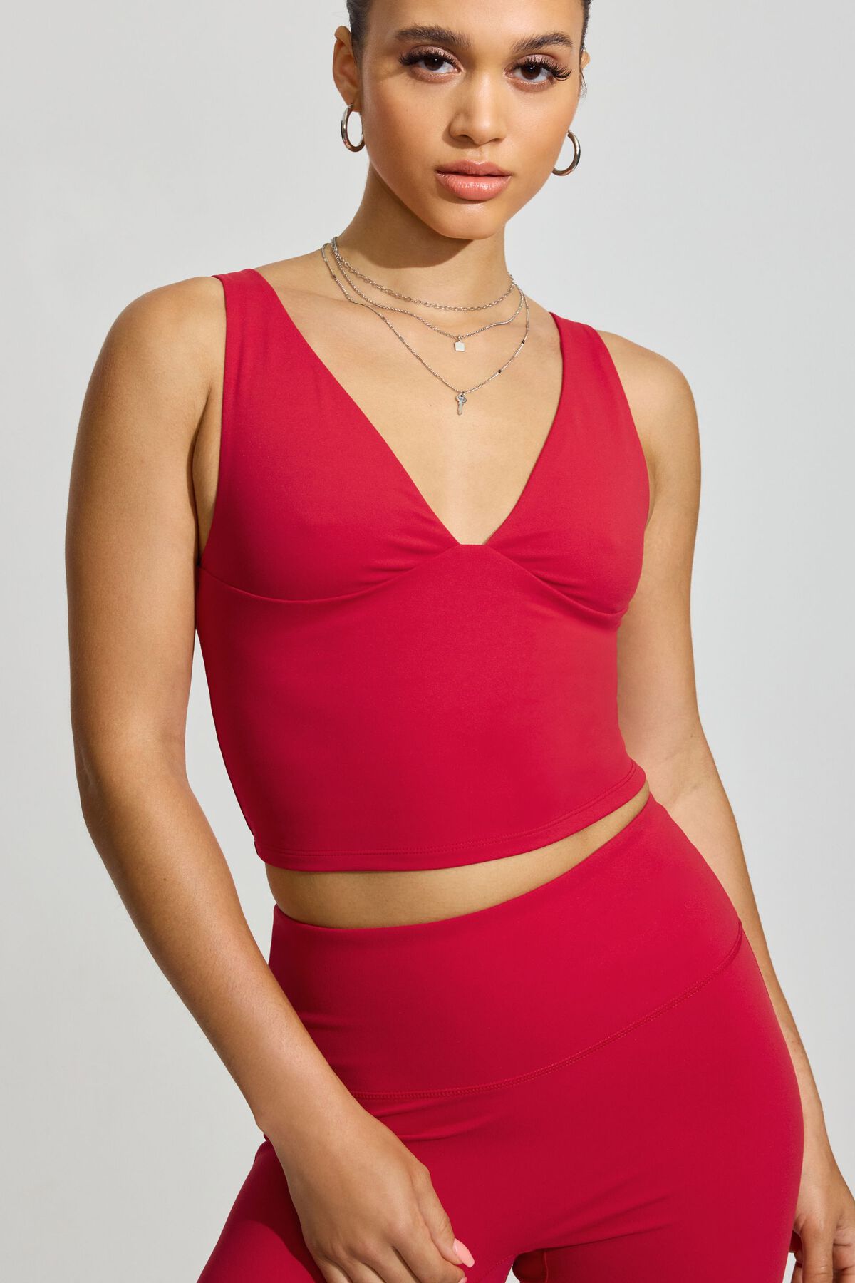 Plunge Tank Top Red | Garage