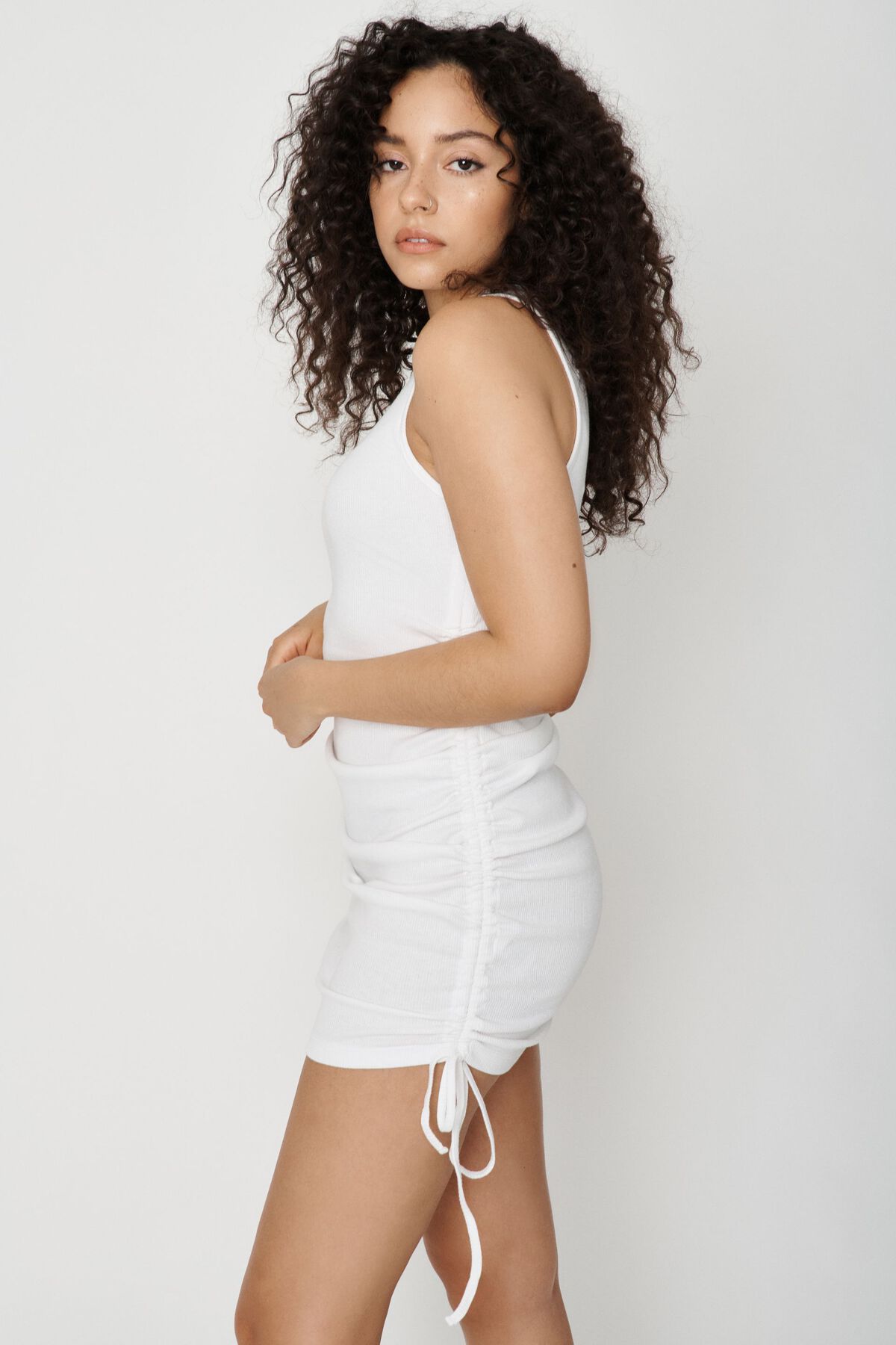 Garage Ria Ruched Tank Dress - 10006181204N