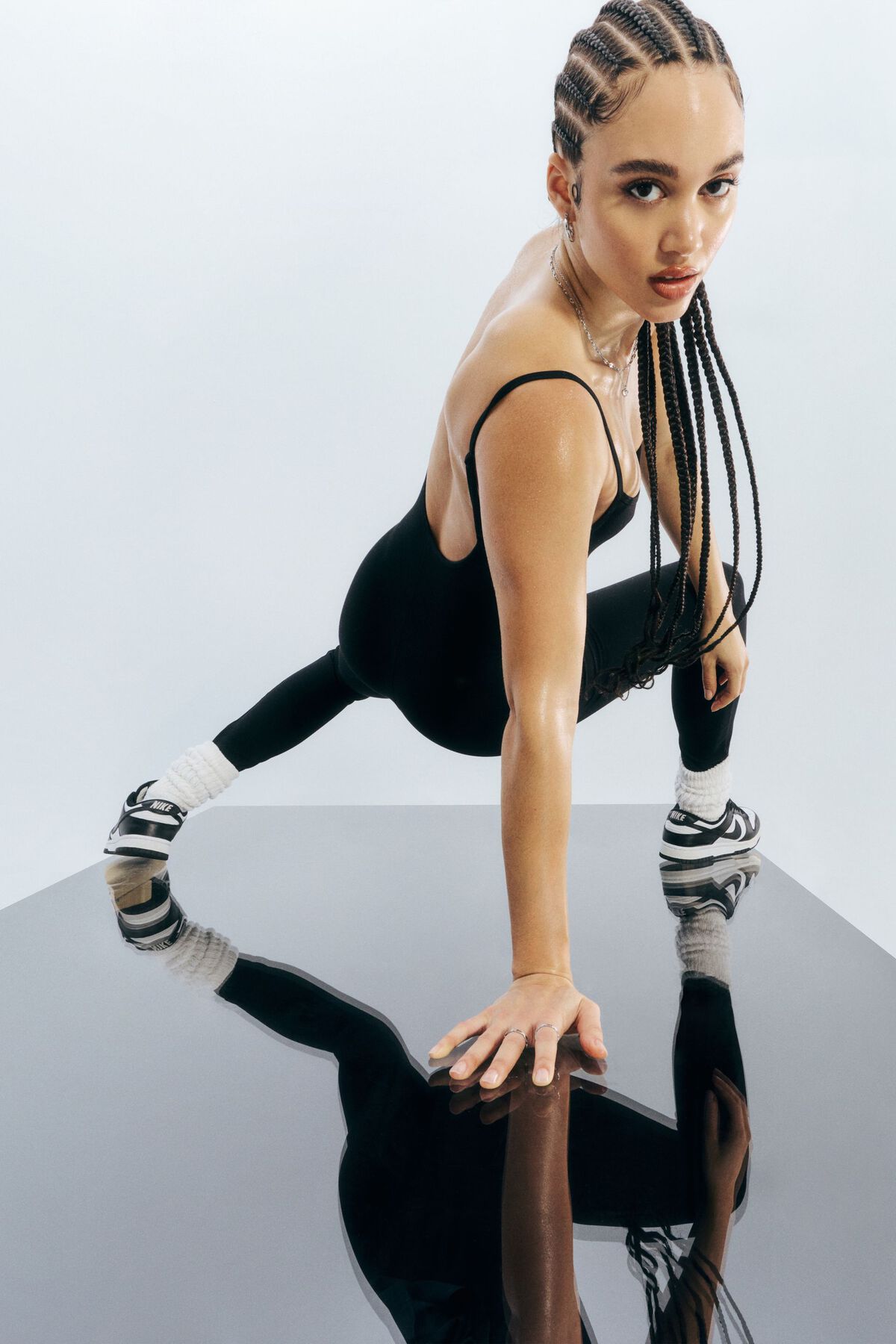 Devin Low Back Jumpsuit Black | Garage