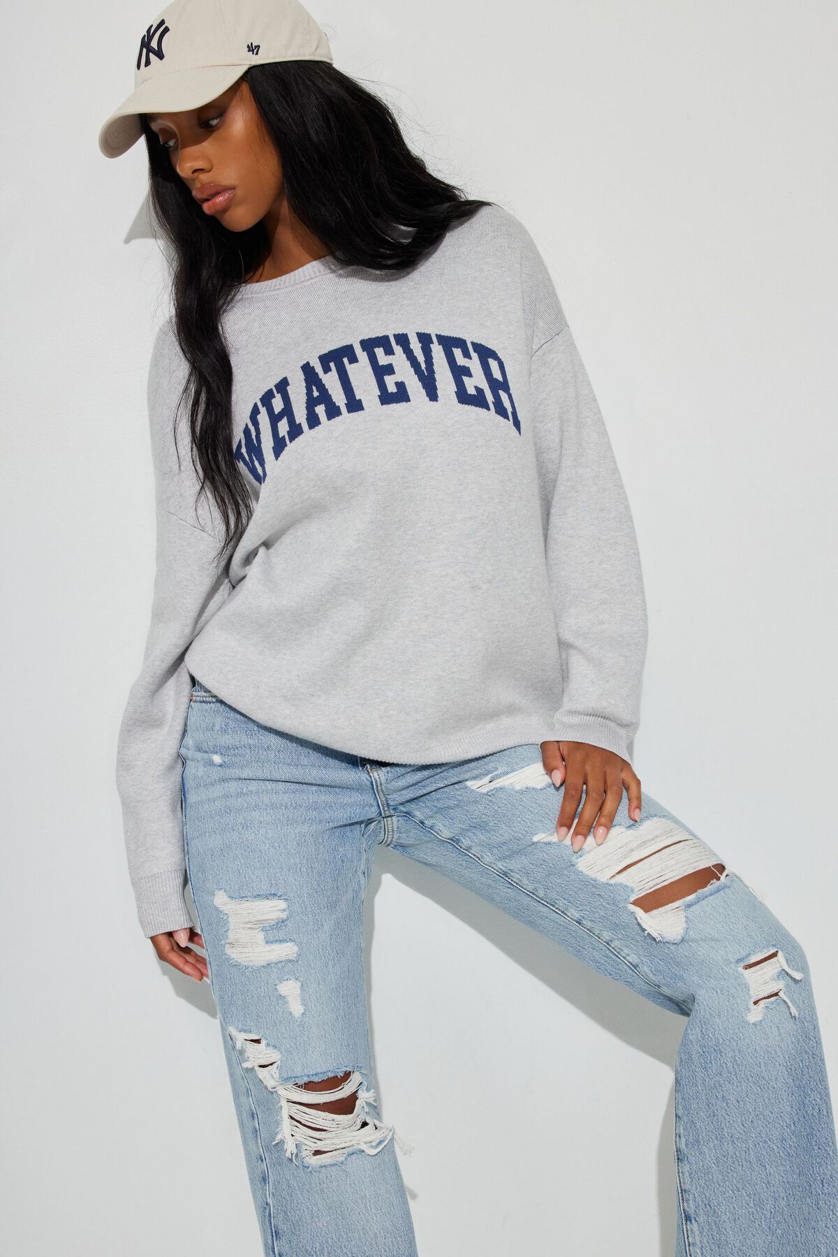 Long Sleeve Jacquard Sweater | Garage