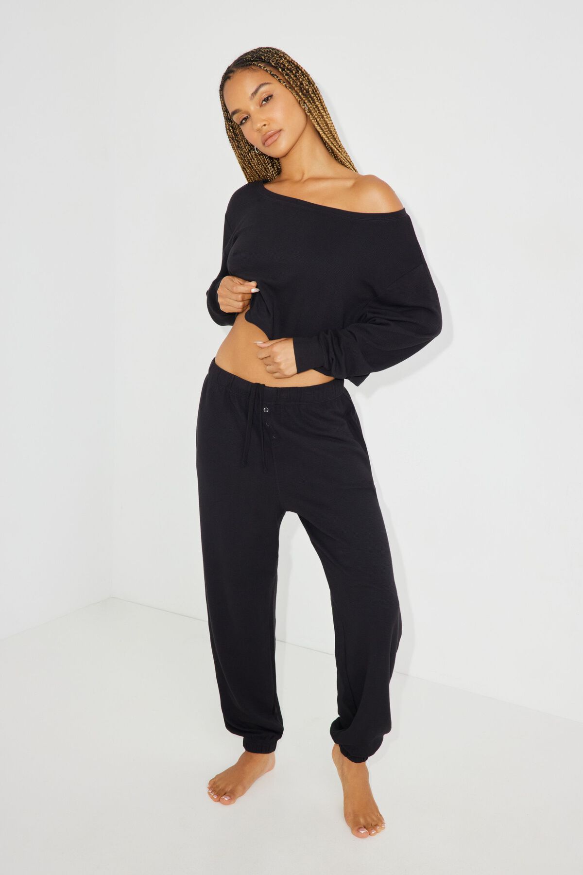 Waffle Pant Black | Garage