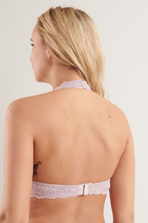 backless halter bralette
