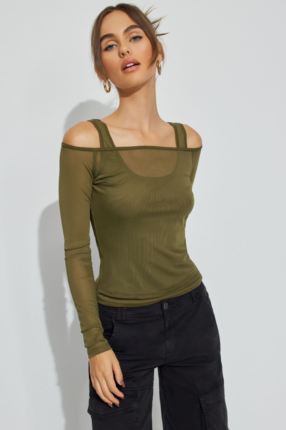 Layered Mesh Top Green | Garage