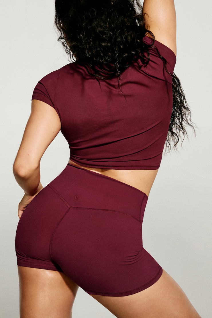 SoftActive Booty Shorts Burgundy | Garage